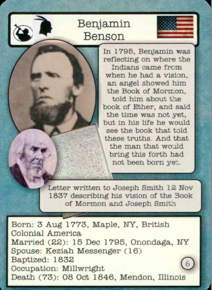 1795- Benjamin Benson sees Joseph Smith & the Book of Mormon – Book of ...