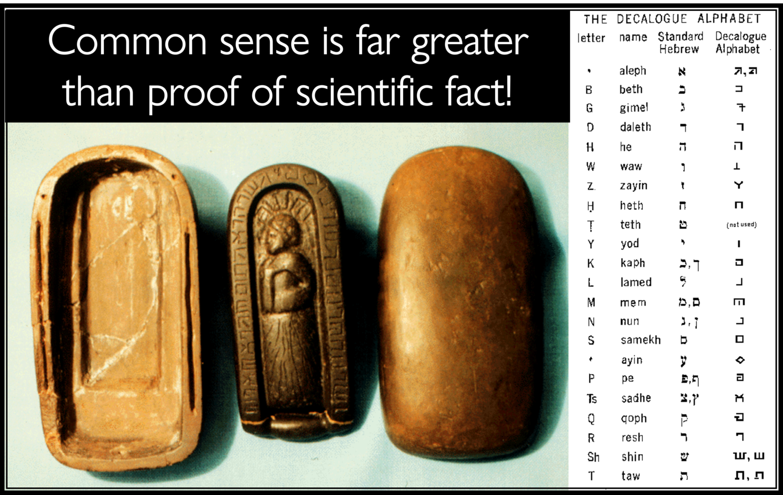 Common Sense is far Greater than Proof- Newark Holy Stones | Book of ...