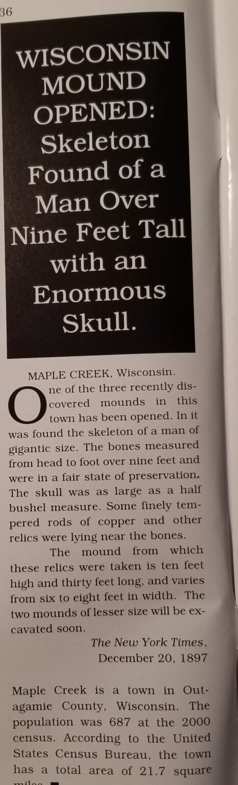 Giant Skeletons- Mound Builders in Aztalan – Book of Mormon Evidence